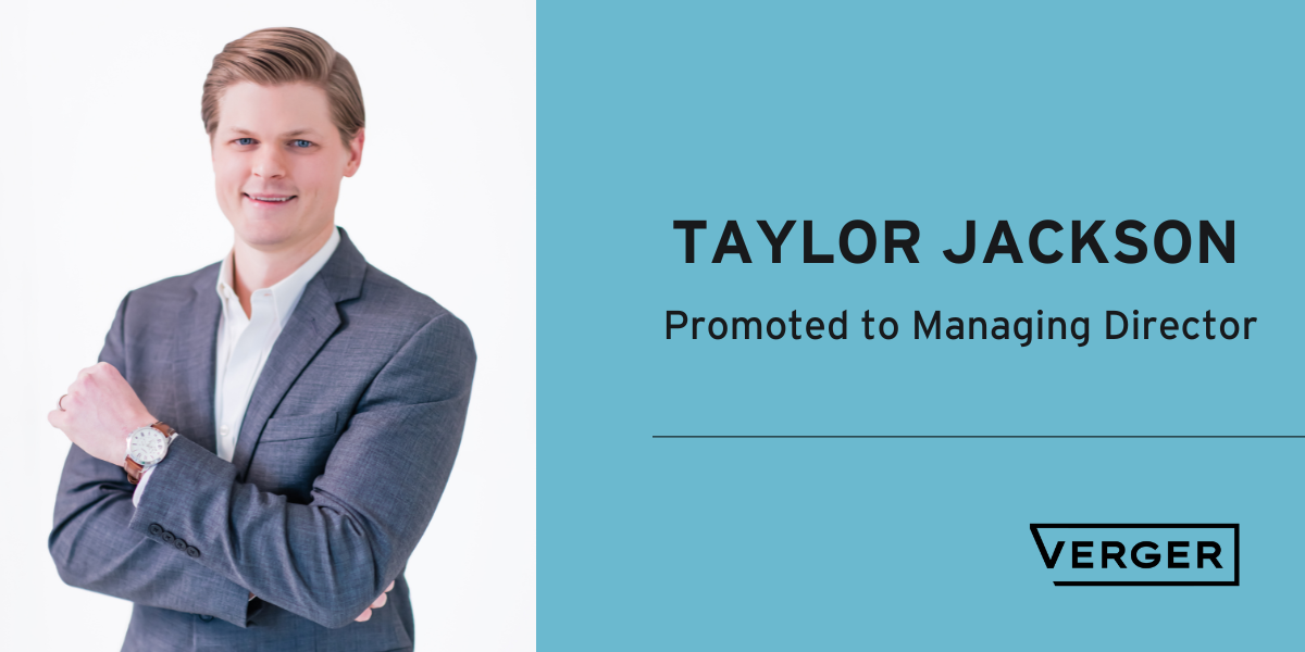 Announcement: Taylor Jackson Promoted to Managing Director